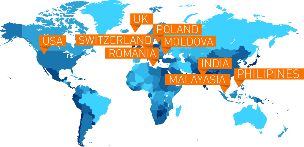 R Systems office locations map | R Systems